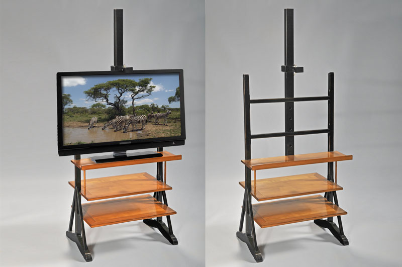 Un chevalet comme support télé - Déconome